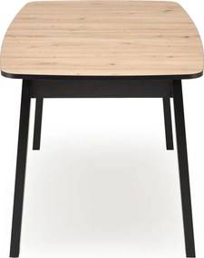 Rozkládací jídelní stůl Barril 130/170 cm dub artisan/černý