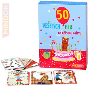MINDOK HRA 50 Veselých her na dětskou oslavu *SPOLEČENSKÉ HRY* mn154