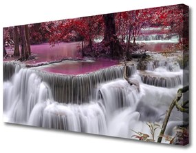 Obraz na plátně Vodopád Góry Příroda 120x60 cm
