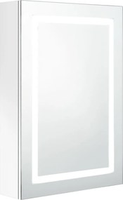 LED koupelnová skříňka se zrcadlem zářivě bílá 50 x 13 x 70 cm 326494