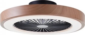 Brilliant G60060/09  Stmívatelné LED svítidlo SLIMLINE NATUR &amp; reverzn VENTILÁTOR + funkce LED