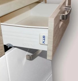 Dolní kuchyňská skřínka se šuplíkem Global 3D-45 Zvolte kování: Lux Hafele, Zvolte korpus: Borovice andersen