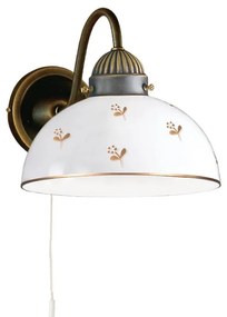 Kolarz 731.61.170 - Nástěnná lampa NONNA 1xE27/75W/230V květiny rose gold