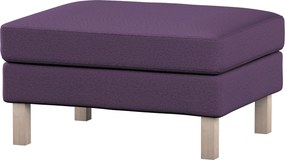 Potah na podnožku IKEA Karlstad barva fialová látka pletený vzor