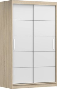 IDZ Šatní skříň NEOMI 06, 120 cm Barva dřeva: Sonoma + Bílá