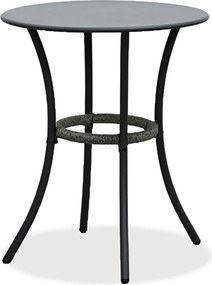 Balkónový set ROMIRA 1+2 - šedý polyratan / šedá kovová konstrukce