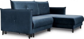 Casarredo - Komfort nábytek Rohová sedací souprava LASTRONI rozkládací s úložným prostorem, pravá, látky A1 | potah: gemma 90,barva: N4 ořech
