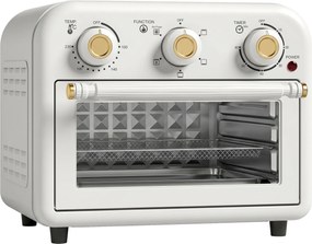 HOMCOM Horkovzdušná fritéza 12 litrů mini trouba s ventilátorem, 5 programů, plech a koš na smažení, 1200 W, vhodná do myčky