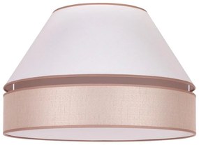 Duolla - Stropní svítidlo AVIGNON 1xE27/15W/230V pr. 50 cm bílá/béžová 602037