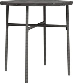 Čajový stolek šedý 45 cm polyratan 317176
