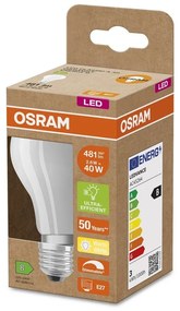 Ultra účinná LED matná žárovka E27 CLASSIC 2.6 W, teplá bílá