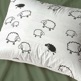 Krepové povlečení Ariete bílé Velikost: 140 x 200 + 70 x 90