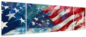 Obraz - Vlajka USA (170x50 cm)