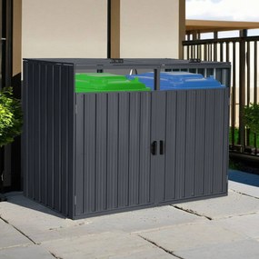 Přístřešek na 2 popelnice BestBerg BBTS-MK2  / 1,3 m² / 160 × 80 × 122 cm / antracit