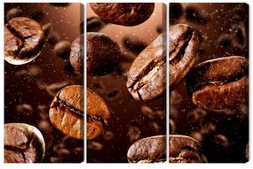 Vícedílný obraz Hnědá Kávová Zrna Nedostatek Nedostatek Plátno Canvas 150x100