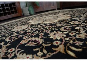 Kusový koberec Agas černý 100x200cm