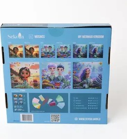 SEKOIA Mozaika Mořské víly / 6 předloh / 1000+ kamínků / od 5 let