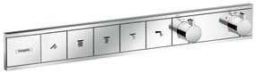 Hansgrohe Rain Select - Podomítkový termostatický modul pro 5 spotřebičů, chrom 15384000
