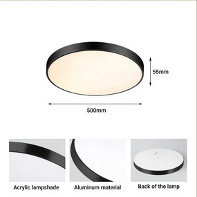 Immax NEO LITE SEMPLICI Smart strop svítidlo černé 50cm 48W 3468 lm Tuya WiFi  BEACON