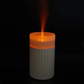 Airbi CANDLE béžová / Aroma difuzér / Efekt hořící svíčky / Ultrazvuko