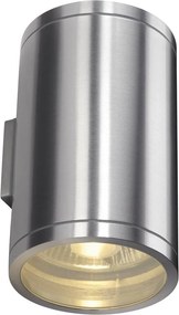 LA 1000334 ROX WALL OUT UP/DOWN QPAR11 venkovní nástěnné svítidlo kartáčovaný hliník max. 2x50W IP44 - BIG WHITE (SLV)