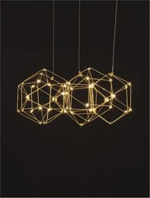 LED lustr Nebula 49 zlatá