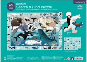Mudpuppy Puzzle skládej a hledej Život v Arktidě / 64 dílů / od 4 let