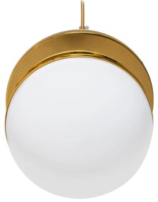 Toolight, závěsná stropní lampa akrylová koule 1xE27 APP481-1CP, bílá-zlatá, OSW-00598