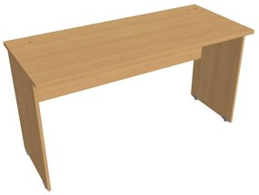 Stůl pracovní rovný 140 cm - Hobis Gate GE 1400 Dekor stolové desky: buk, Dekor lamino podnože: buk