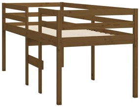 Patrová postel medově hnědá 80 x 200 cm masivní borové dřevo - Default Title