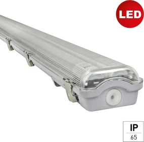 e2 elektro LED svítidlo do vlhka Classic-Power 2x18W 5400lm 4000K 1268x88x52 mm