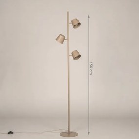 Stojací lampa Snap Fosca Dark Taupe Trio