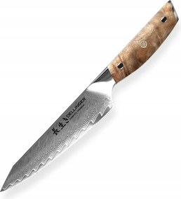 Univerzální nůž Petty 130 mm Dellinger Longevity Damascus Edition