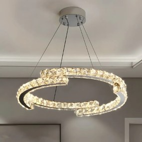 Toolight Toolight, LED křišťálové závěsné svítidlo APP1556-CP, chromová, OSW-05178