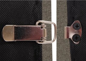 Modulární 4místná rozkládací pohovka Lyon, látka/textil ~ hnědá