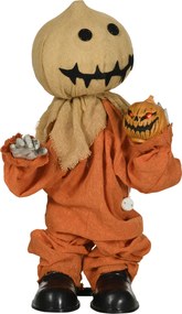 HOMCOM Strašák Halloween dekorace, pohyblivý, vydává zvuky, na baterie