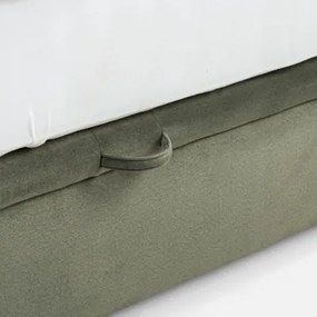 Postel boxspring zelená LAURITA 120x200 cm