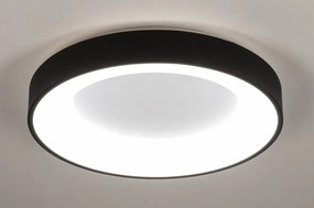 Stropní kulaté LED svítidlo do obýváku Toronto Black 48