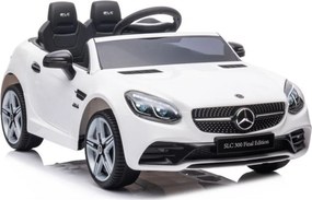 LEAN CARS Elektrické autíčko Mercedes SLC 300 LED MP3 bílé