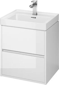 Cersanit Crea - závěsná skříňka s umyvadlem 50cm, bílý lesk, S924-002+K114-005