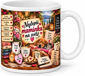 Hrnek pro maminku Nejlepší maminka na světě – dárek pro mámu 300 ml