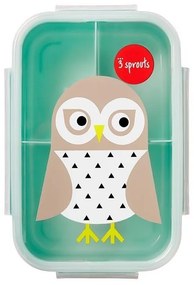 3 SPROUTS Krabička na jídlo Bento 3 Sprouts Owl Mint