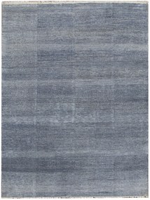 Diamond Carpets India, Ručně vázaný kusový koberec Diamond DC-MCN Denim blue/silver, 140x200, modrá, chodba / předsíň