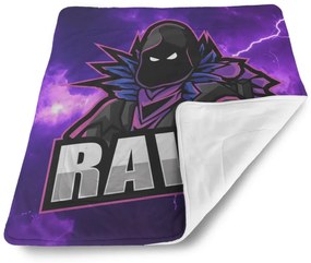 Sablio Deka pro miminko FORTNITE RAVEN Fialová bouře - 80x100 cm