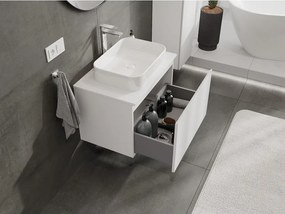 Mexen Orio, koupelnová skříňka 70 cm s horní částí, 1 zásuvka, bílá matná, 91A10-07047-1-BFC01
