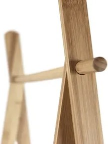 Compactor Bamboo Stender - Bambusový stojan na šaty s bílou policí na