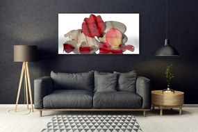 Plexisklo-obraz Růže Plátky Mrtvá Příroda 120x60 cm