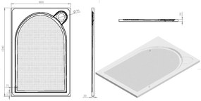 Olsen Spa LAKA 100 x 80 x 3 cm VANKCOBDEL1080 sprchová vanička