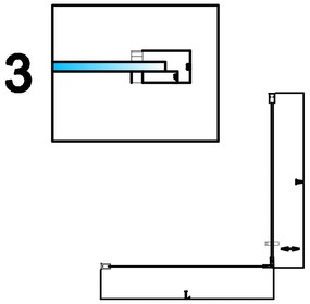 BPS-koupelny Čtvercový sprchový kout HYD-SK13A 80x80 černá/transparent - bez vaničky