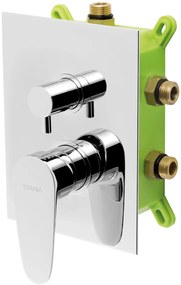Novaservis Titania Smart Podomítková baterie s boxem 3 vývody, chrom, BOX98051RX,0